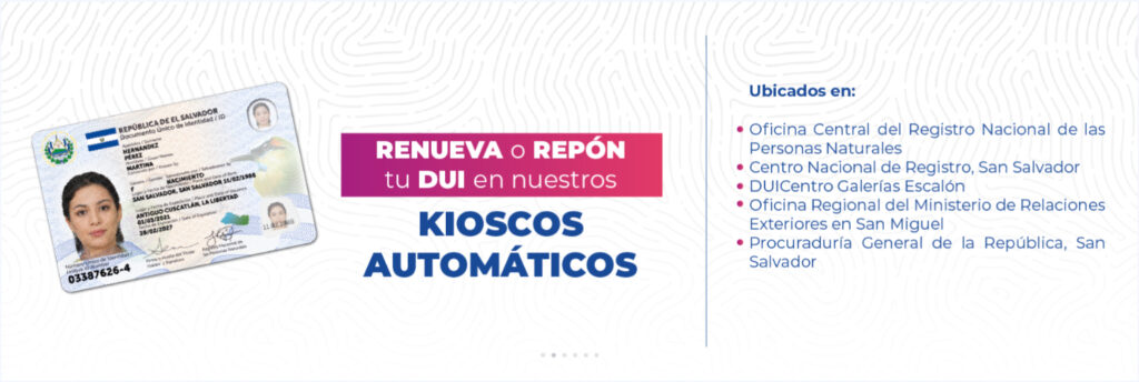 Trámites de DUI a Nivel Local - DUI El Salvador